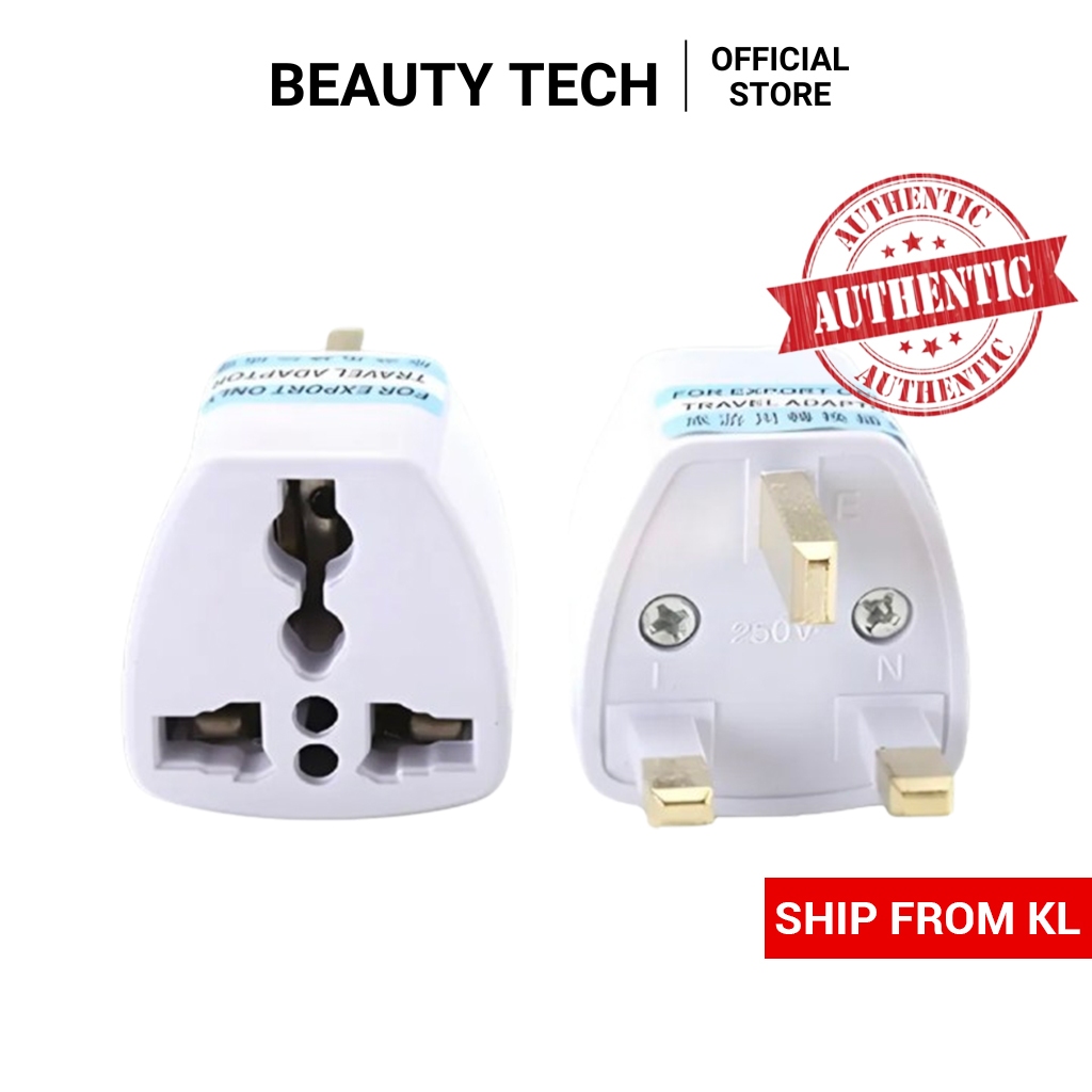 Universal 3 Pin Adapter Compatible with Various Country Plugs | Shopee ...