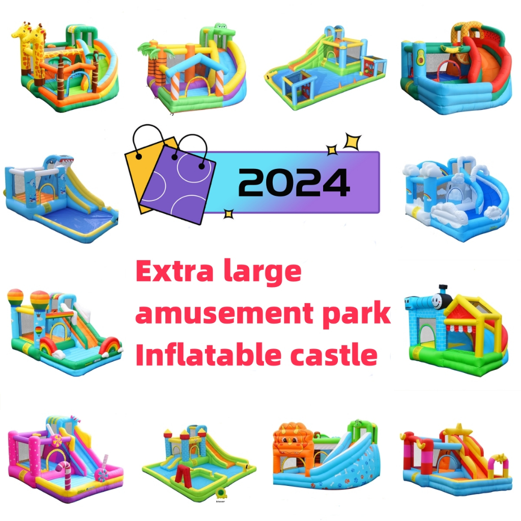 Super Large Amusement Park castle pool Playground Party Play Game Kids ...