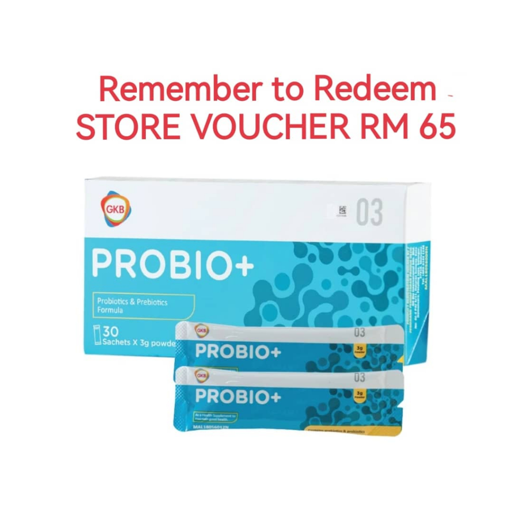 GKB PROBIO+ (PROBIOTICS & PREBIOTICS FORMULA) 3G X 30 SACHETS [EXP: 10/ ...
