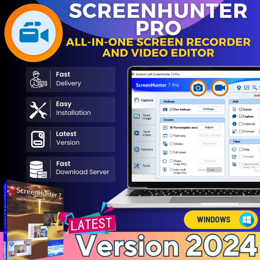 ScreenHunter Pro 7 - All-in-one screen capture and screen recorder ...