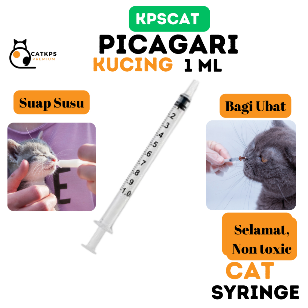 Picagari Kucing 1mL Cat Syringe | Shopee Malaysia
