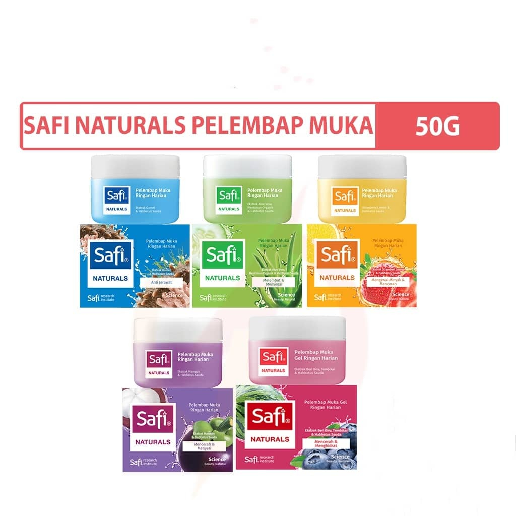 SAFI NATURAL GEL FACE MOISTURISES pelembap muka 50 g | Shopee Malaysia