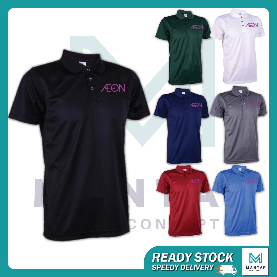Aeon Mall Jusco Baju Logo Polo T Shirt Company Corporate Event Baju ...