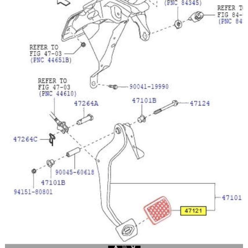 ( FOR AUTO CAR ) PERODUA ALZA 2022 / AXIA 2023 / ATIVA BRAKE PEDAL PAD ...