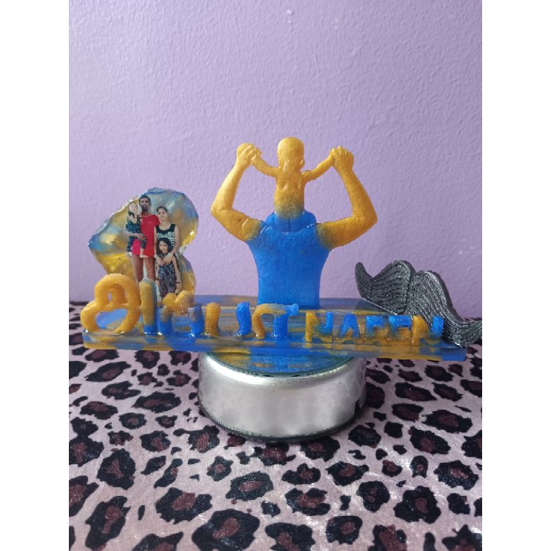 Father's Day Resin gift set/birthday/anniversary/customise | Shopee ...