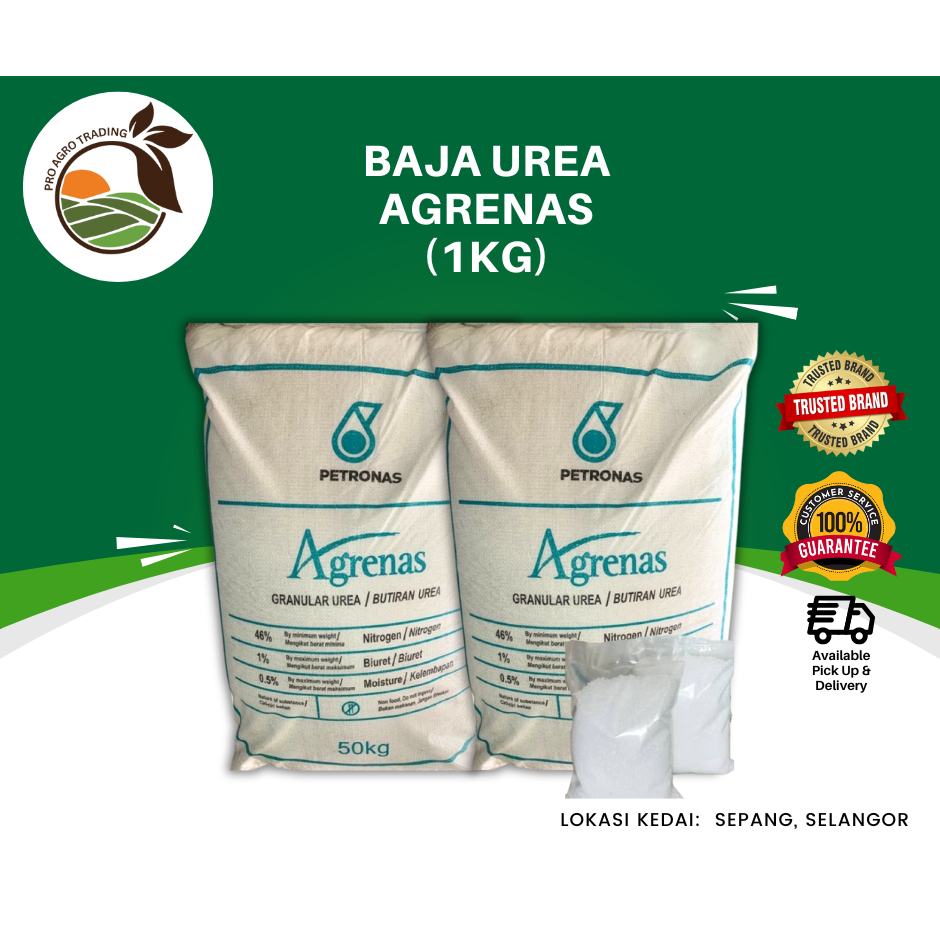 Agrenas UREA (1KG) - Baja Tunggal Daun, Tinggi Nitrogen | Shopee Malaysia