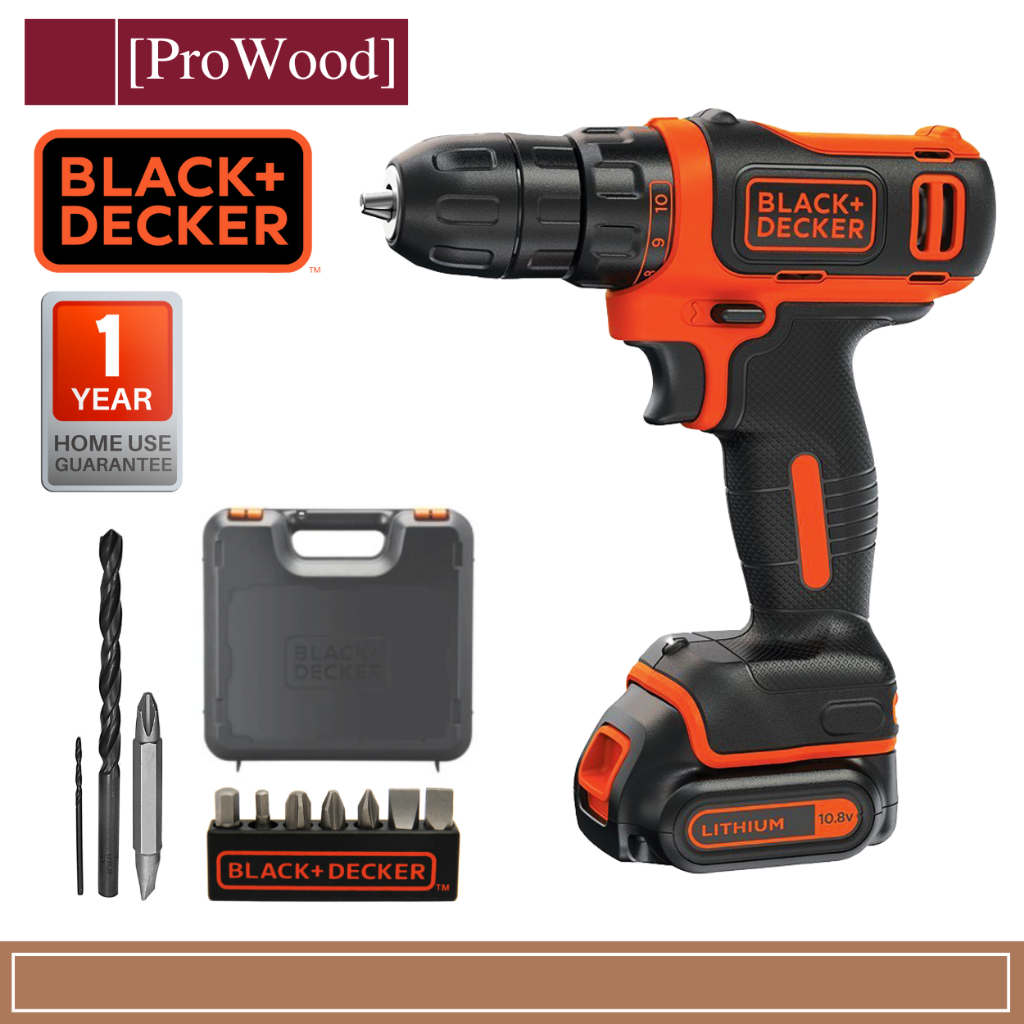 BLACK + DECKER BDCDD12K Cordless Drill Driver Kit Hand Drill Tool Set | Shopee Malaysia