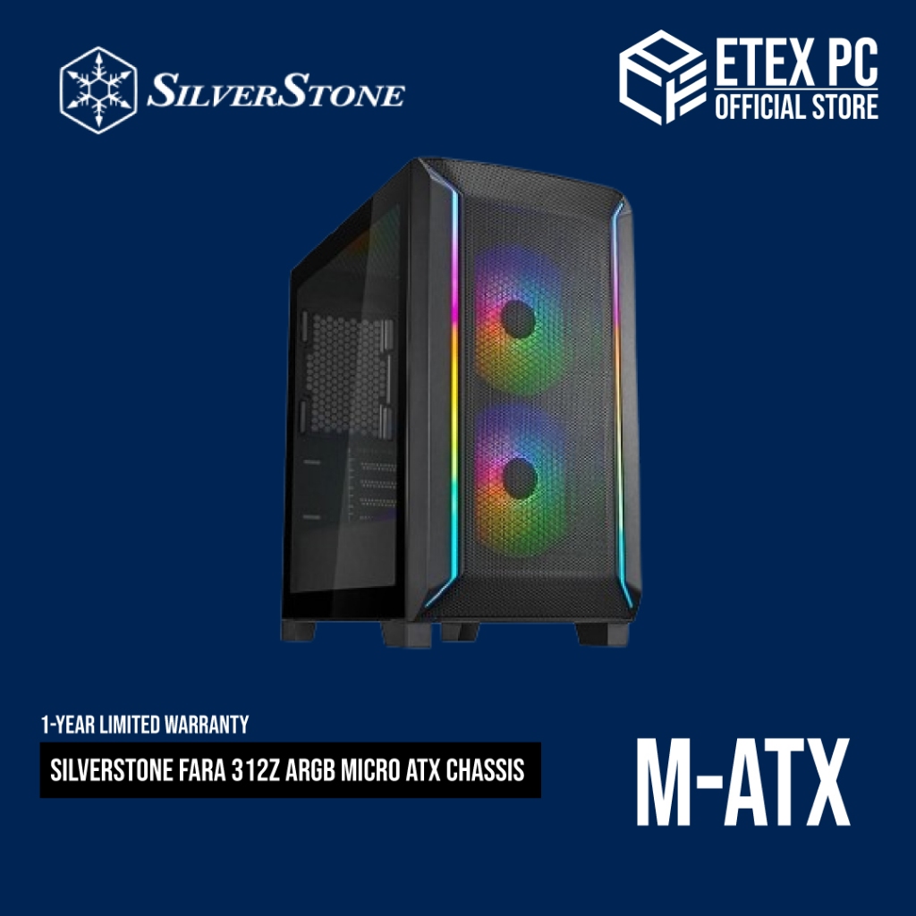 SilverStone FARA 312Z ARGB TG mATX Chassis - Black # SST-FA312Z-BG ...
