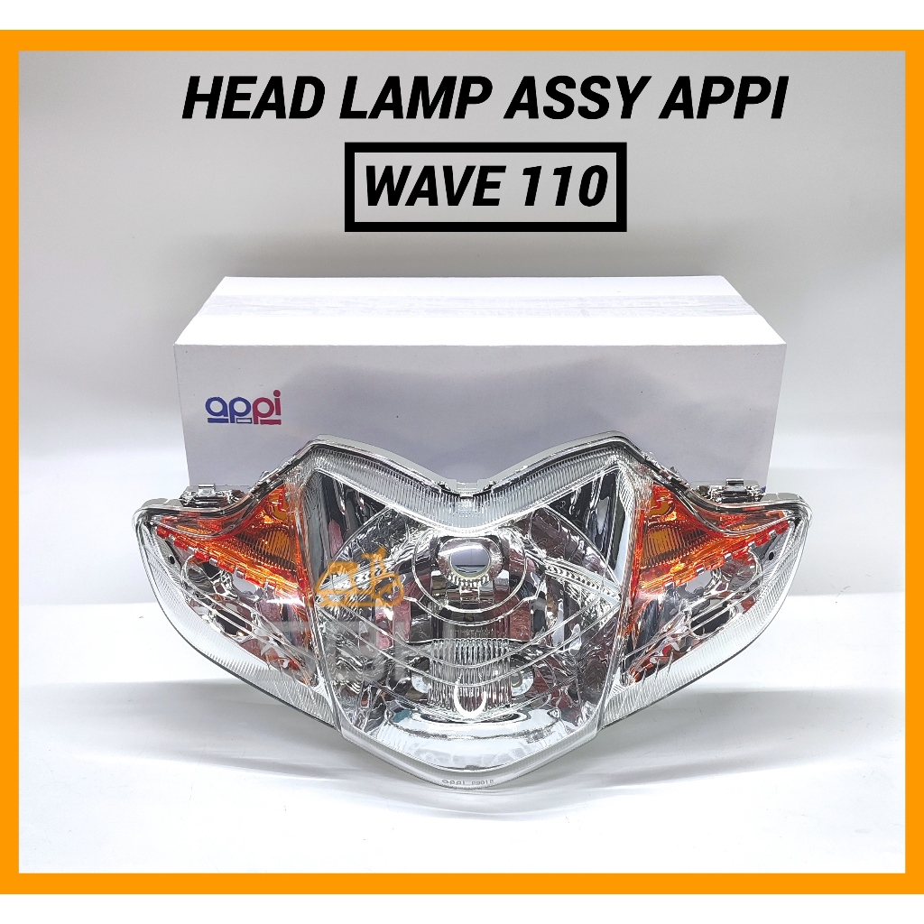 HONDA WAVE 110 APPI HEAD LAMP ASSY HEADLIGHT LAMPU DEPAN | Shopee Malaysia