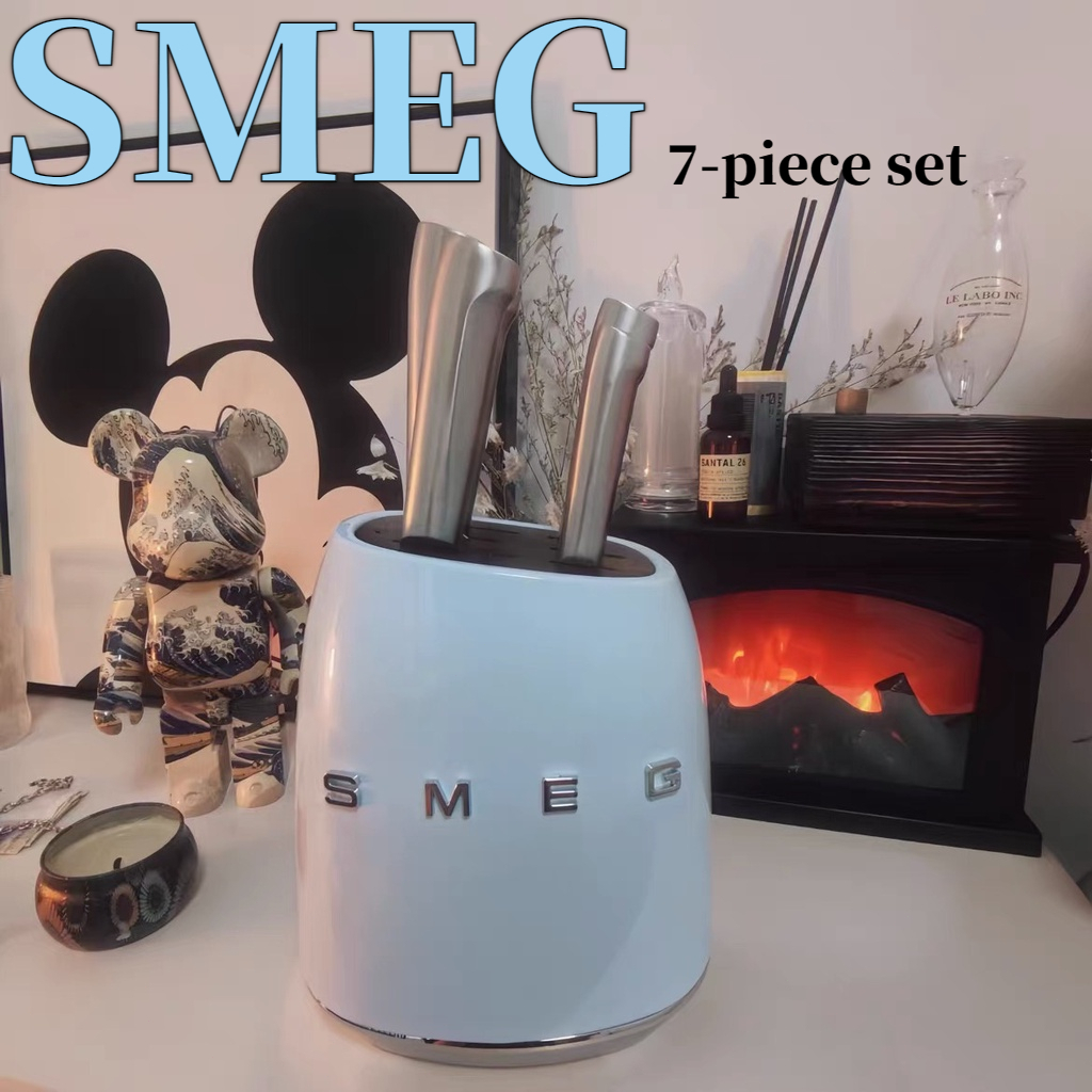 SMEG Chef's Knife Kitchenware & Tableware Stainless Steel Knife Set 7 ...