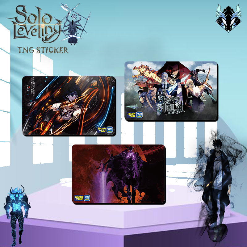 Solo Leveling TNG Sticker - Tng Touch N Go/Bank Card Sticker Cover ...