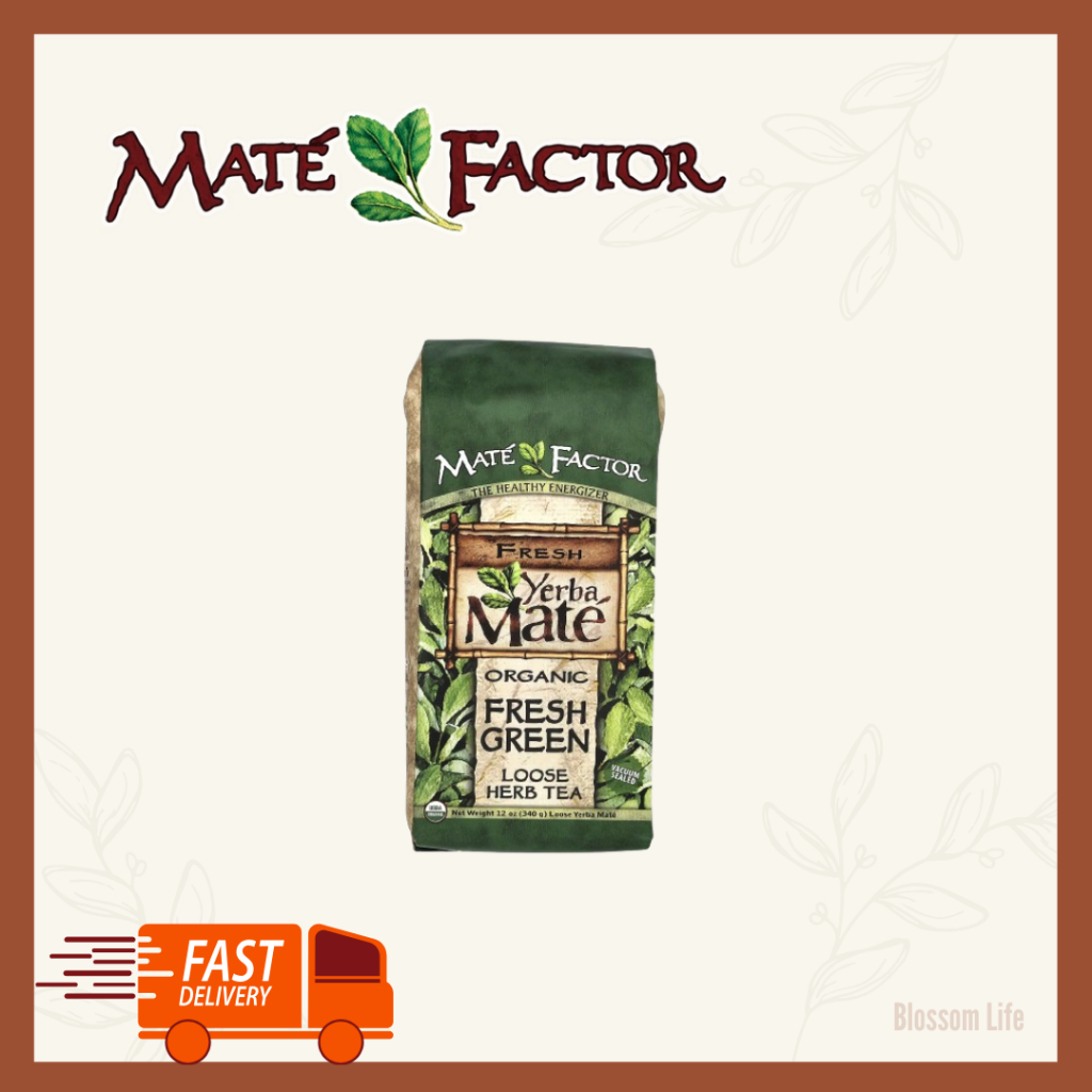 Mate Factor, Organic Yerba Mate, Loose Herb Tea, Fresh Green 340g ...