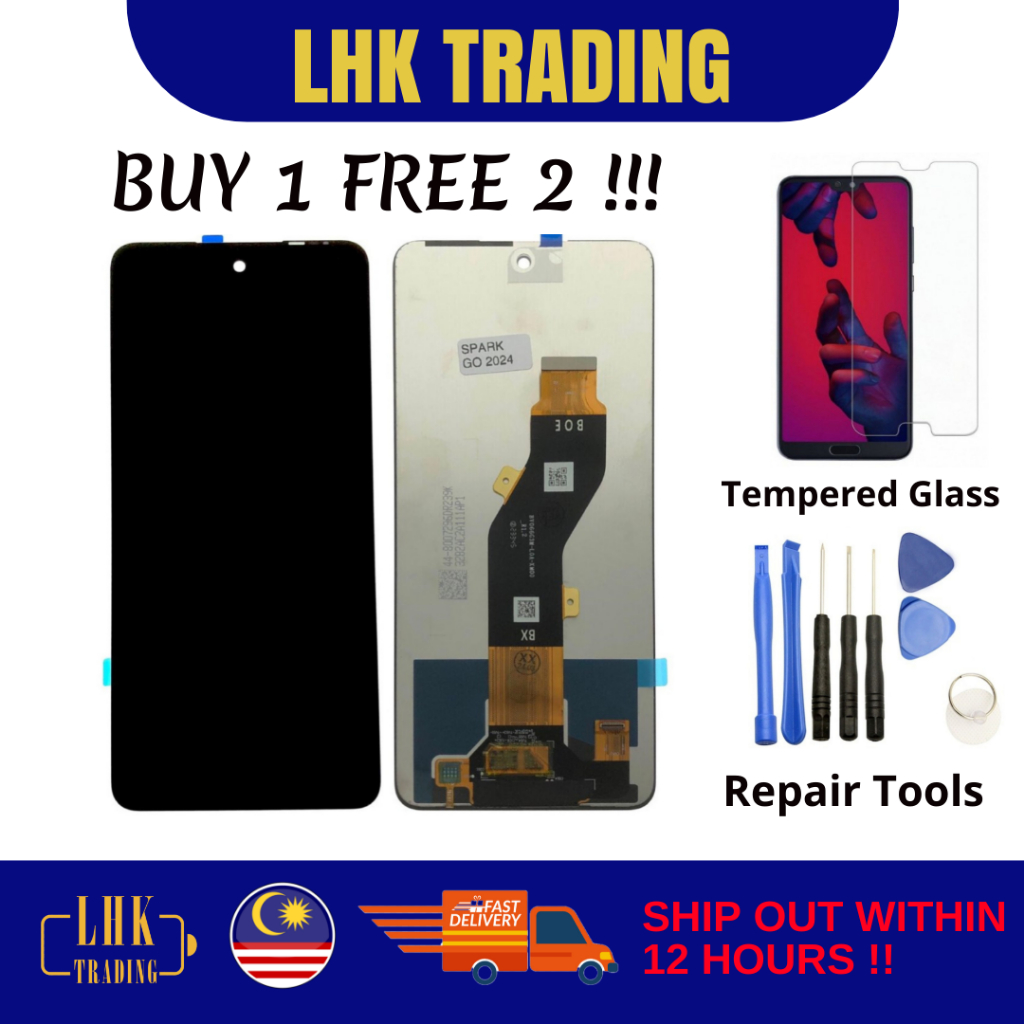 Tecno Spark Go 2024 Bg6 Spark 20c Bg7 Spark 20 Kj5 Pop 8 Full Set Lcd Touch Screen