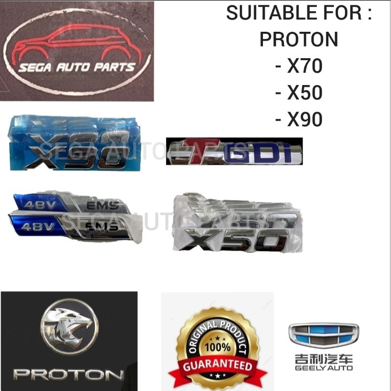 100% ORIGINAL PROTON EMBLEM X70 X50 X90 | Shopee Malaysia