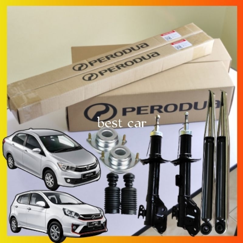 GENUINE PERODUA AXIA BEZZA FRONT DEPAN, REAR BELAKANG ABSORBER GAS ...