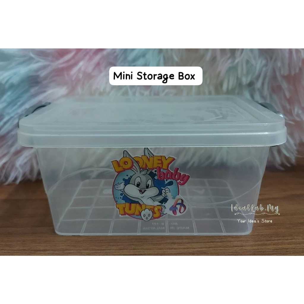 Looney Cartoon Mini Transparent Storage Box (Box Only) 迷你透明小收纳盒 ...