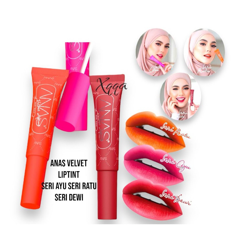 ANAS VELVET LIPTINT LONG WEARING LIPSTICK seri ratu seri dewi seri ayu | Shopee Malaysia