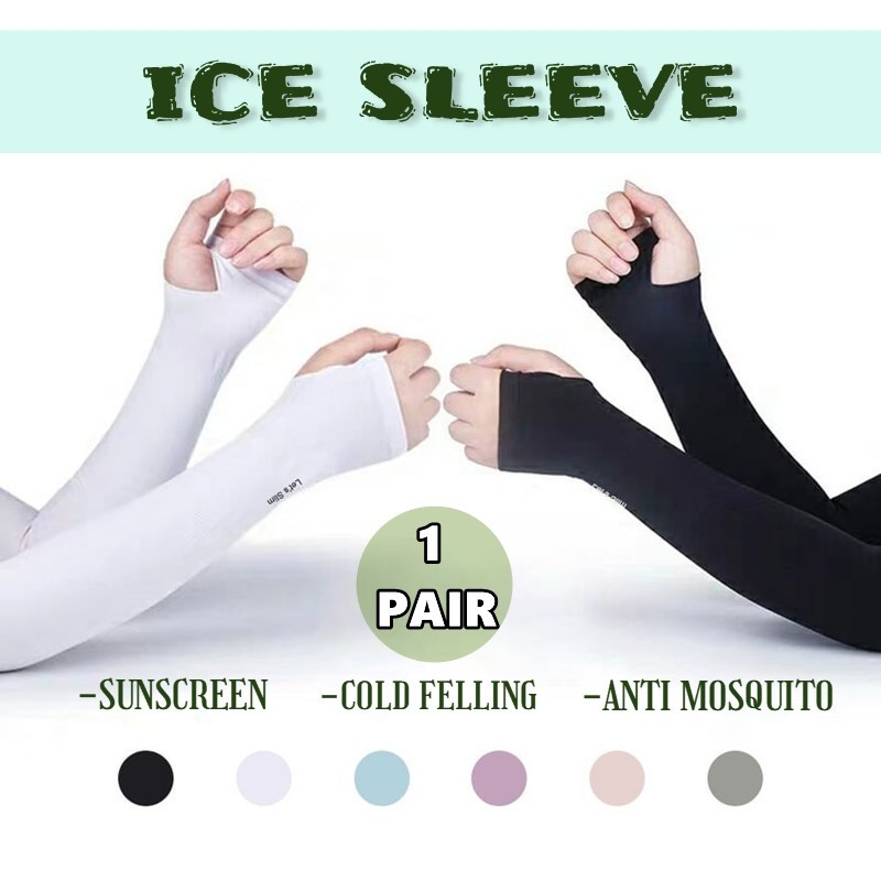 Ice Sleeve Cooling Hand Sock UV Protection Arm Sleeves Thin Men ...