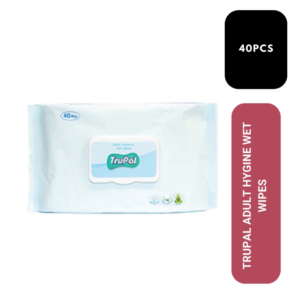 Trupal Adult Wet Wipes 40’s/Pack | Shopee Malaysia