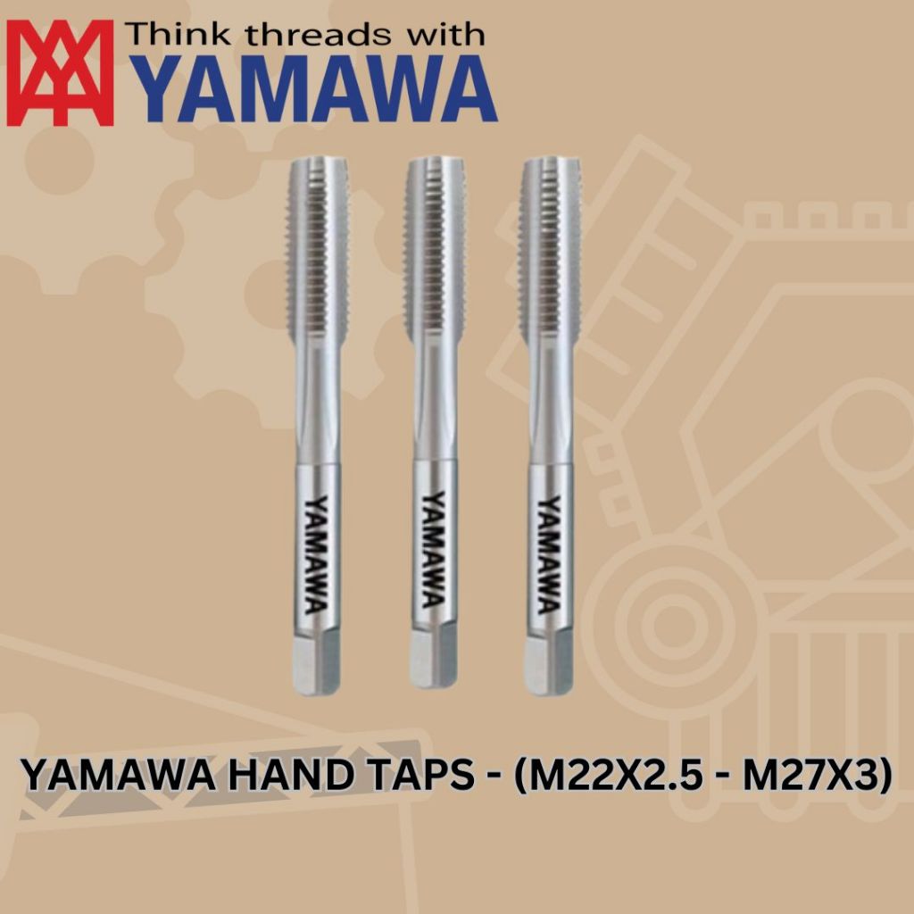 YAMAWA Hand Taps M22 X 2.5 - M27 X 3 | Shopee Malaysia