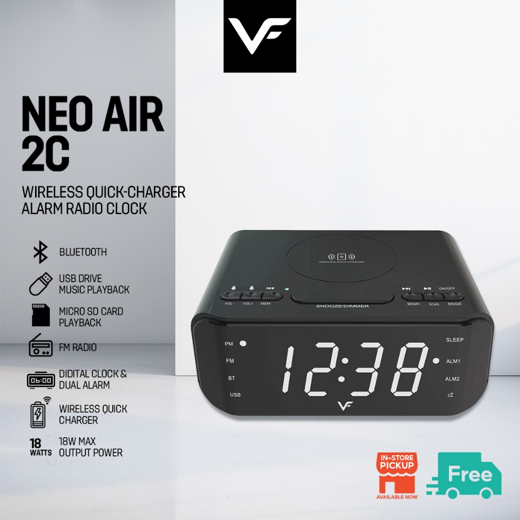 Vinnfier VF Neo Air 2C Wireless Quick-Charger Bluetooth Speaker Dual ...