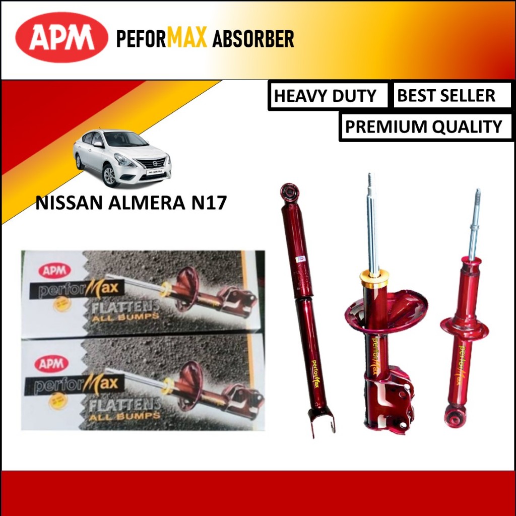 SET (ORIGINAL) APM PERFORMAX ABSORBER [HEAVY DUTY] DEPAN/FRONT ABSORBER ...