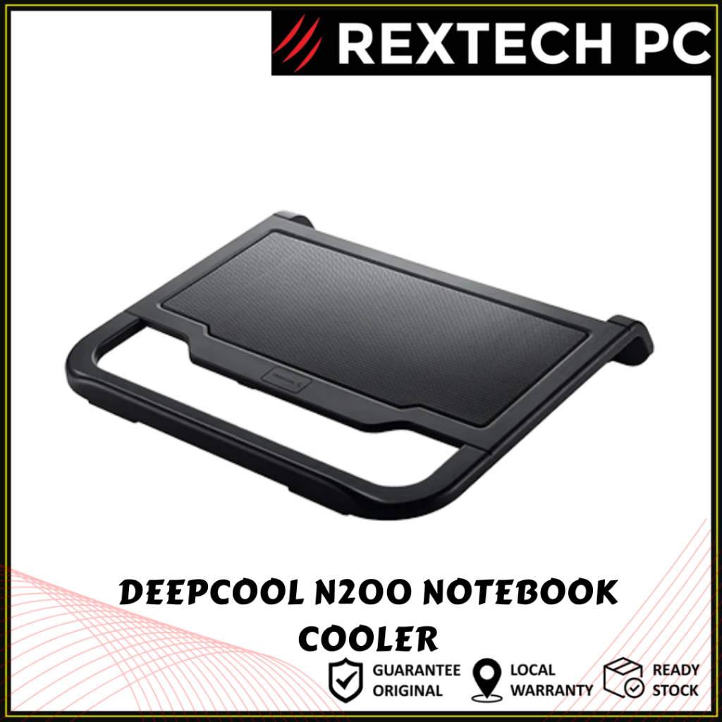 REXTECH DEEPCOOL N200 Notebook Cooler with high quality plastic ...