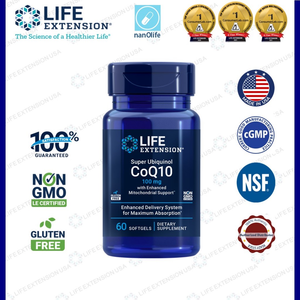 [Life Extension] Super Ubiquinol CoQ10 with Enhanced Mitochondrial Support™, EXP: 11/26, 100 mg ...