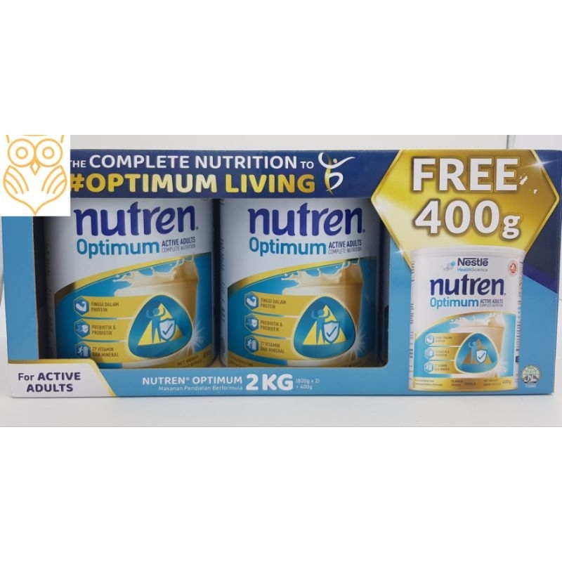Nestle Nutren Optimum 800g x 2 FOC 400gm | Shopee Malaysia