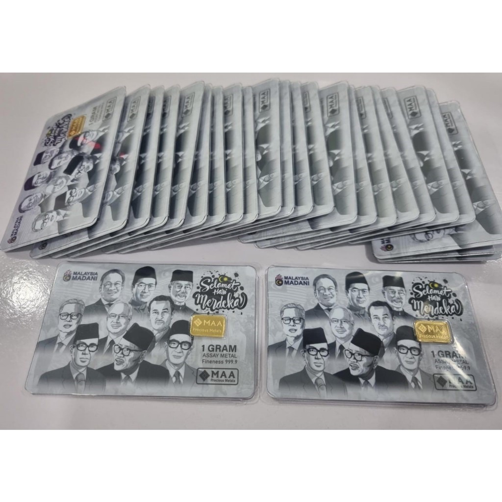 MAA Gold Bar 1g (999.9) 24K Merdeka Limited Edition PMX Malaysia ...