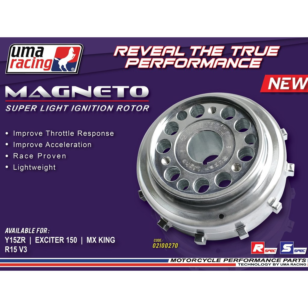 UMA RACING MAGNETO LC135 Y15 Y16 R15 R15M SUPER LIGHT IGNITION ROTOR ...