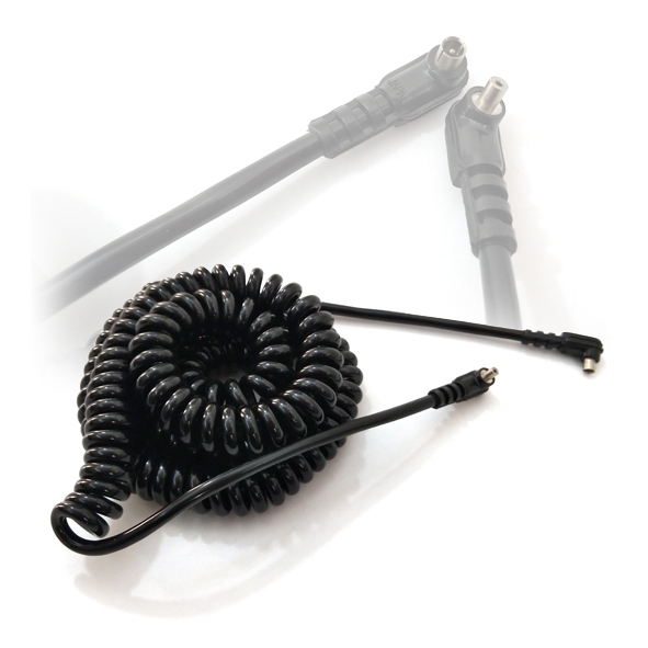 Konica PC Flash Sync Extension Cord High-Quality Coiled Cable 4.5 ...