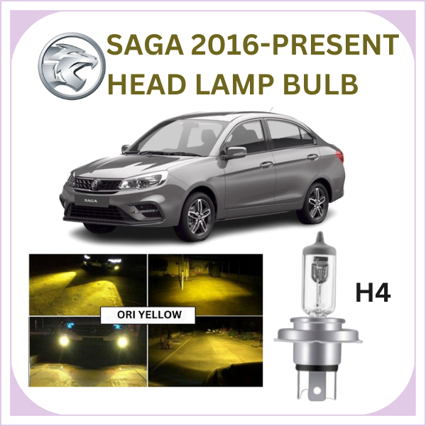PROTON SAGA VVT 2016-PRESENT HEAD LAMP BULB H4 CAR HALOGEN LAMP LAMPU ...