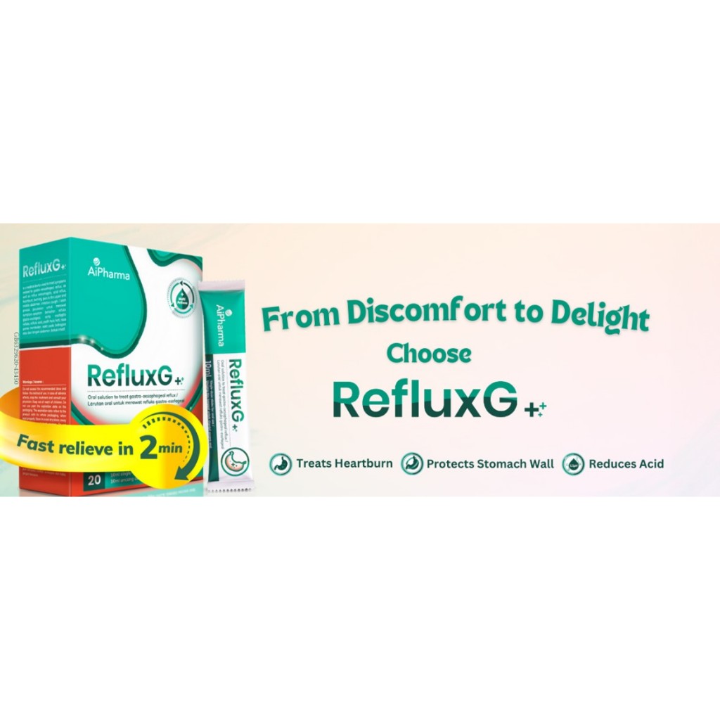 RefluxG SACHET FOR acid reflux or heartburn 1'S | Shopee Malaysia