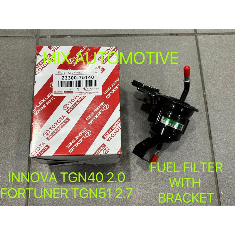 100% TOYOTA INNOVA TGN40 2.0, FORTUNER TGN51 2.7 FUEL FILTER WITH ...