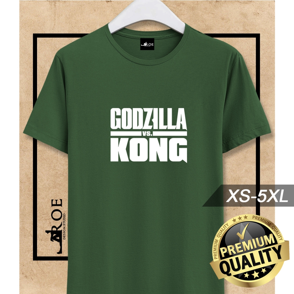 🔥 Baju Tshirt Godzilla vs Kong Lelaki Perempuan Man Woman Unisex + Plus ...