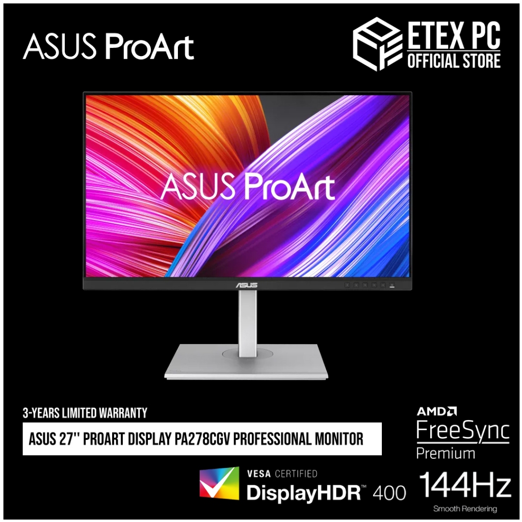 ASUS 27'' ProArt Display PA278CGV Professional Monitor - IPS / 2K QHD ...