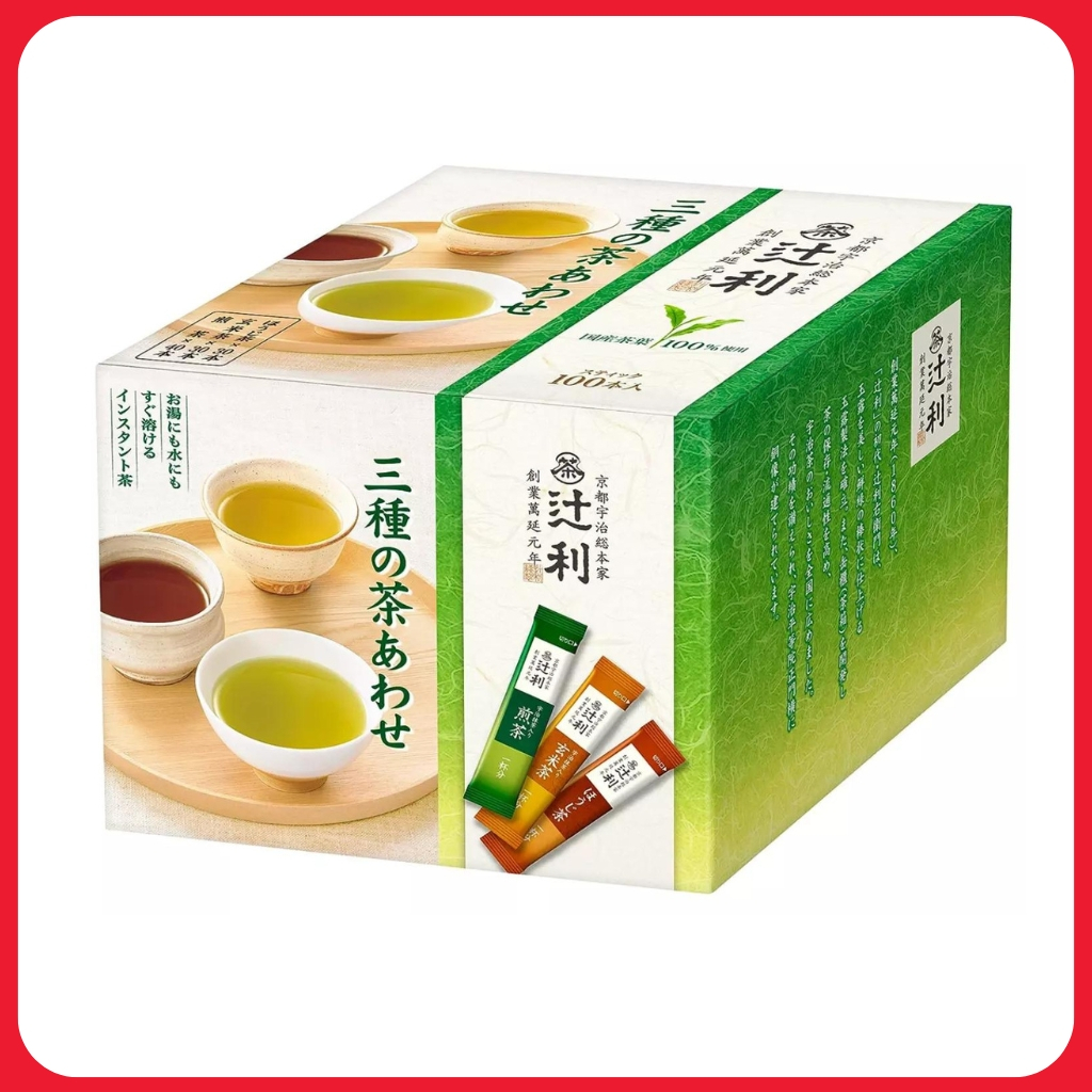 Kataoka Bussan , Tsujiri , three kinds of tea (unshaded green tea ...