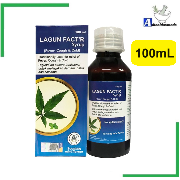 LAGUN Fact'r Syrup 100mL Fever, Cough & Flu Ubat Batuk,Demam,Selsema ...