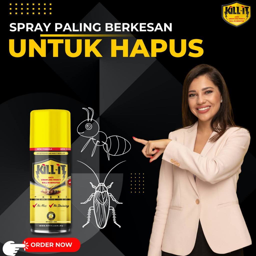 READY STOCK Kill It Spray Lipas Kereta Spray Lipas Dalam Kereta Spray ...