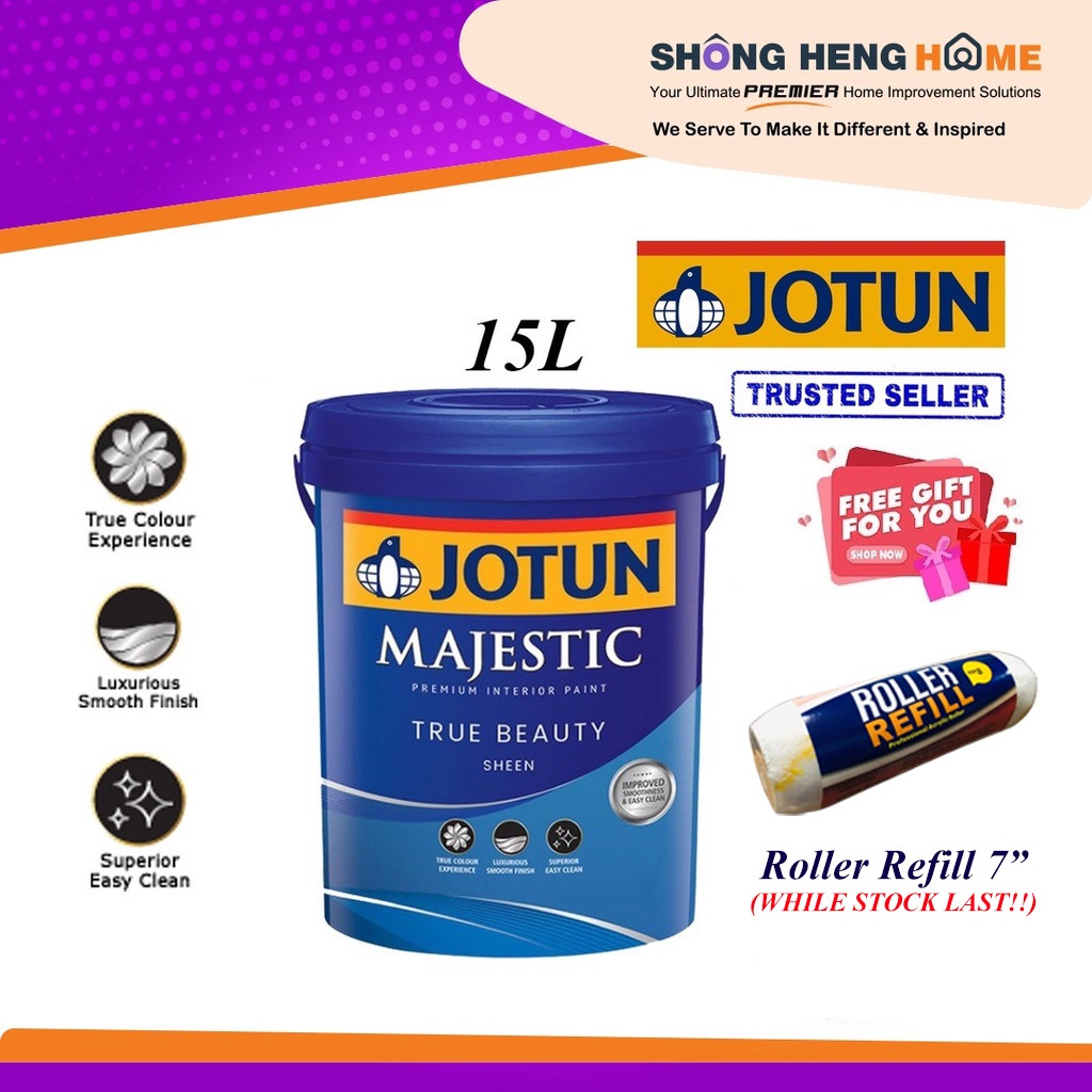 [FREE SHIPPING] 15L JOTUN Majestic True Beauty Sheen (Color Option ...