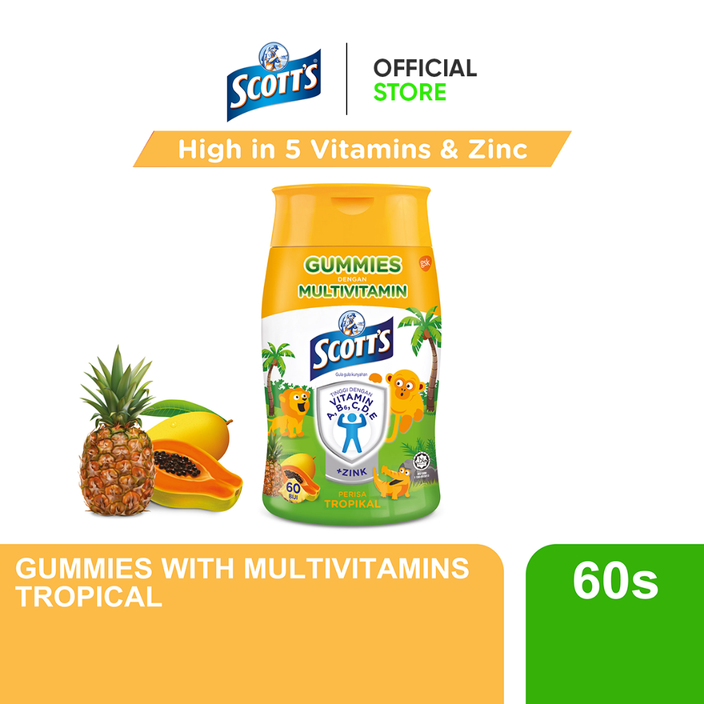 Scott's Gummies with Multivitamin - 2 Flavours (1 x 60's) | Shopee Malaysia
