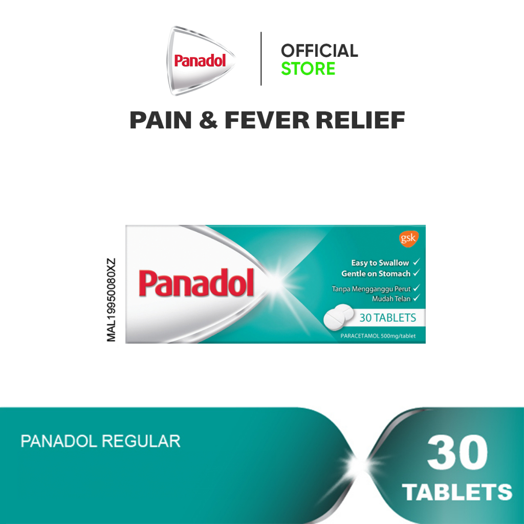 Panadol Regular Coated (30's/10 Tablets x 3 Blisters) | Shopee Malaysia