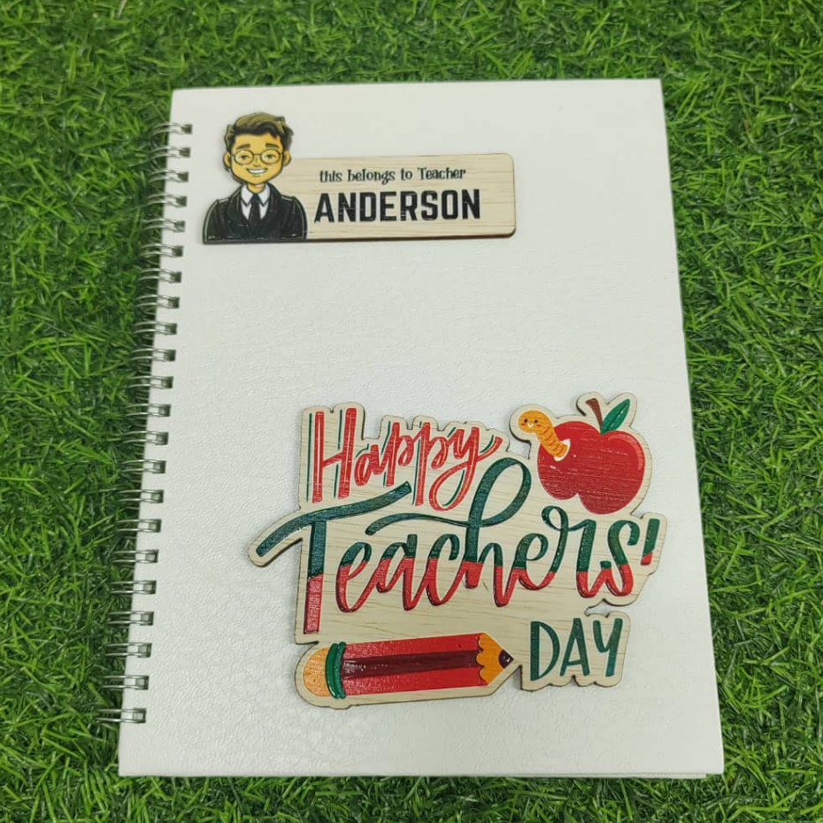 Teacher's Day UV Print Note Book A5 Size Hadiah Hari Guru Boleh Tukar ...
