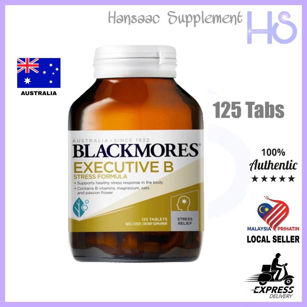 [AUSTRALIA] BLACKMORES Executive B Stress Formula 125 Tablets with B ...