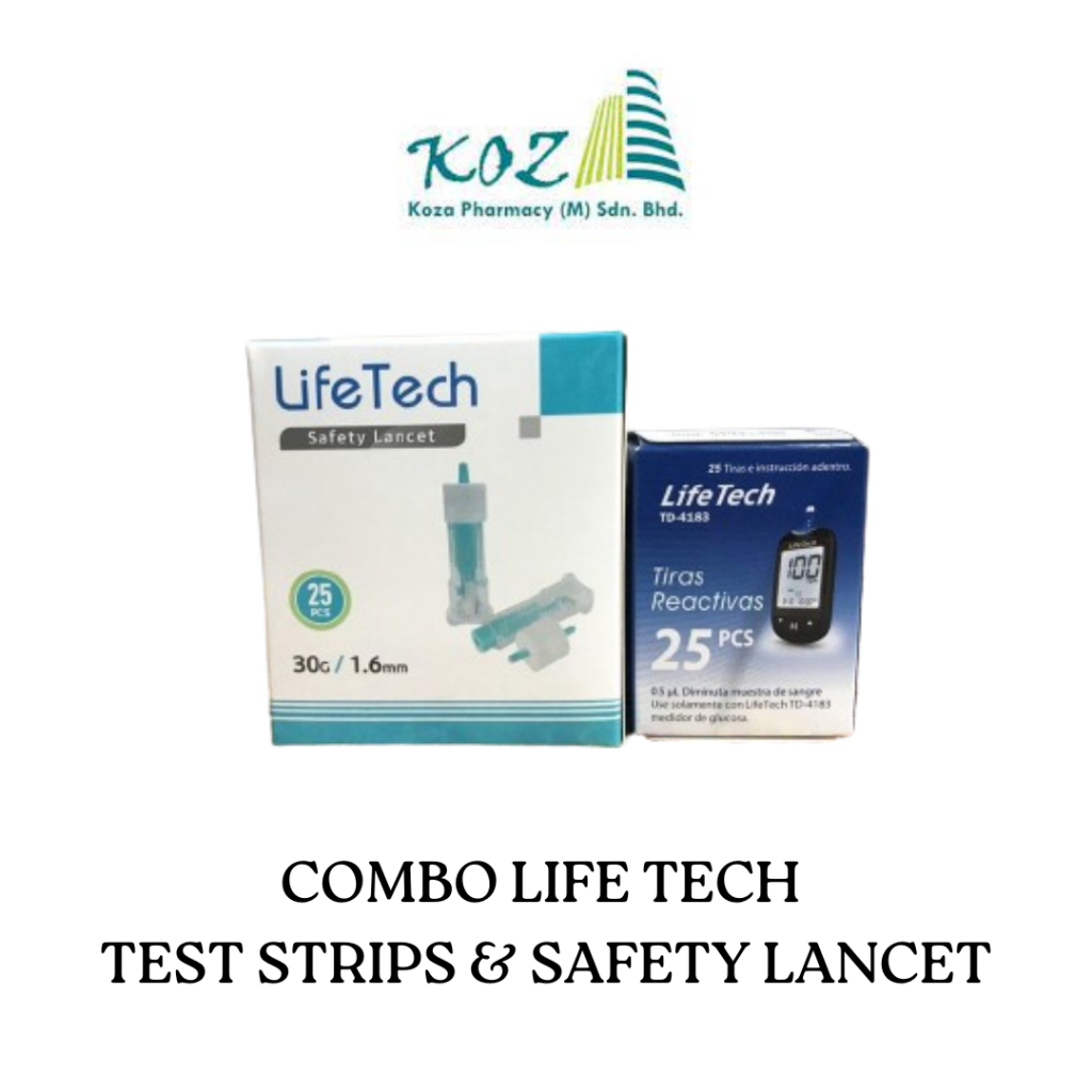 (READY STOCK) COMBO LIFE TECH TEST STRIPS & SAFETY LANCET | Shopee Malaysia