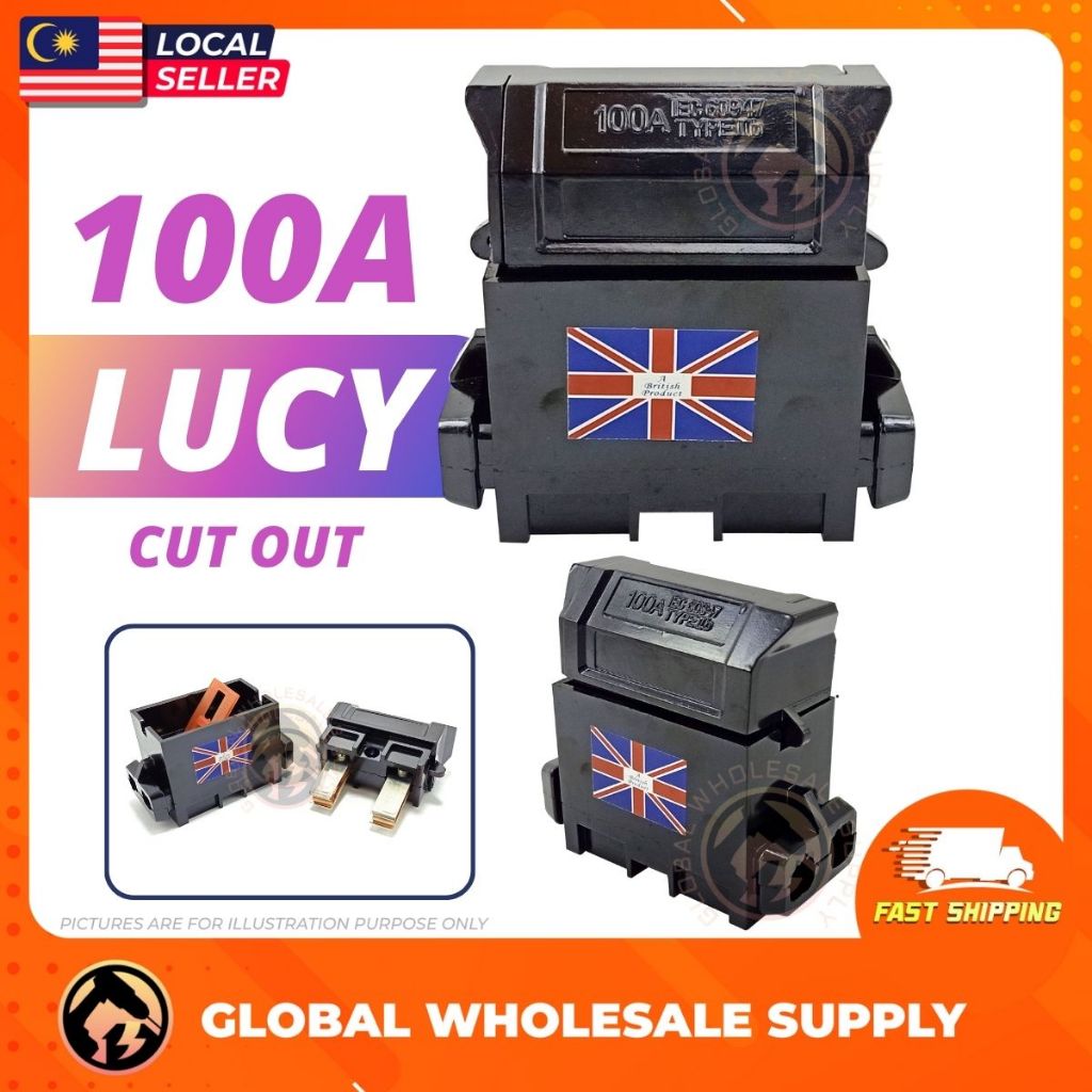TNB LUCY 100A 250V/ 415V Cut Out Unit With Fuse TNB Meter Kwh | Shopee ...