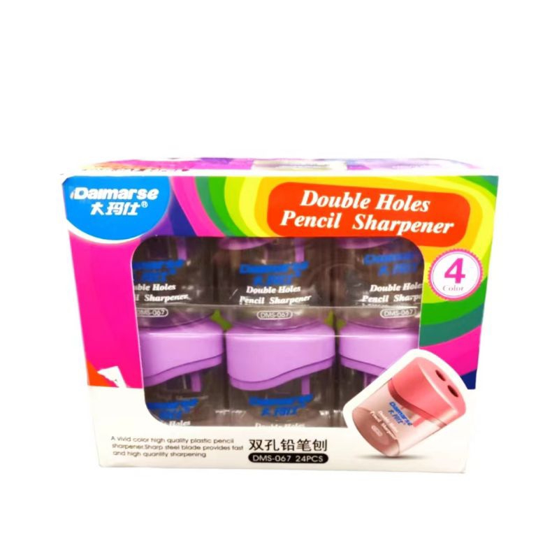 (5PCS) DAIMARSE DMS-067 Double Holes Pencil Sharpener | 双孔铅笔刨 X 5PCS ...