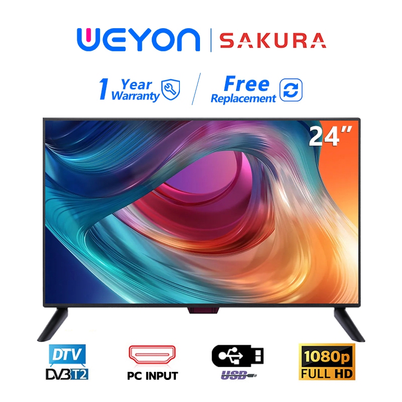Sakura LED TV HD Television DVBT-2 Built in MYTV (24") | Shopee Malaysia