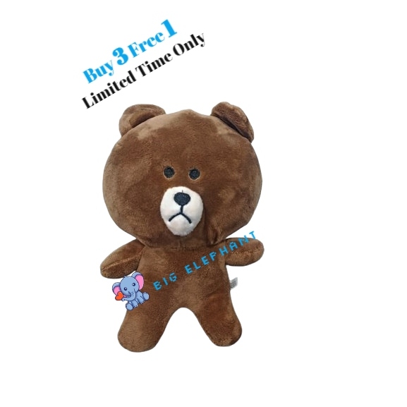 Line Friends Brown Bear Soft Toy | Shopee Malaysia